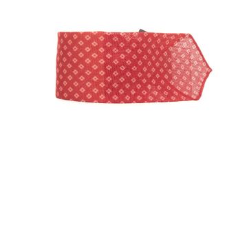Kiton Seiden Fantasie Krawatte mit 7 Falten - - Accessories - Herren - Rot - ONE SIZE
