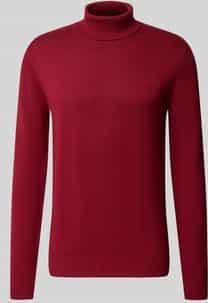 Christian Berg Regular Fit Strickpullover aus Baumwoll-Woll-Mix mit Rollkragen