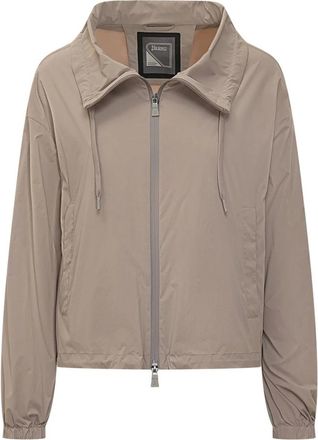 Herno Femme, Vestes, Beige, Taille: 40 FR Veste &agrave; capuche avec cordon de serrage