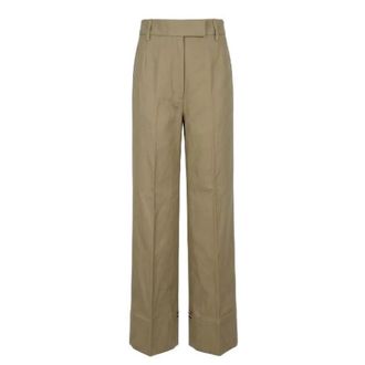 Thom Browne Baumwoll-Gabardine-Chino-Hose - - Trousers - Damen - Braun - M