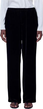 R&oacute;he Pantalon Large en Velours - Femme - Pantalons - Noir - Taille: 34 FR