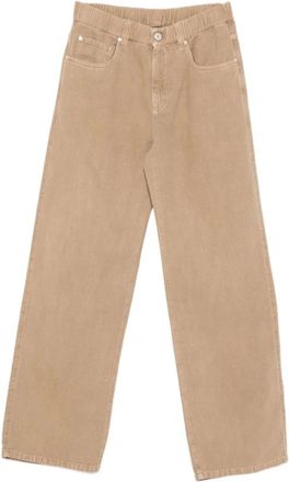 Brunello Cucinelli Femme, Jeans, Brun, Taille: 42 FR Wide Jeans