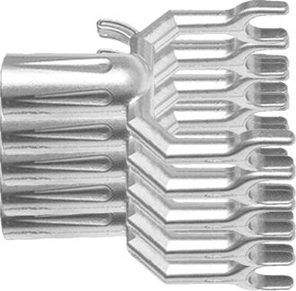 Angoily 3 St&uuml;ck Kleidergabel Ersatz aus Aluminiumlegierung Robust und Leicht W&auml;schegabel f&uuml;r W&auml;schestange Zuhause Verhindert Abrutschen der Kleidung Praktisch