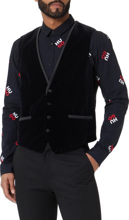 HUGO BOSS Mens Vin231 Waistcoat, Black1, 52