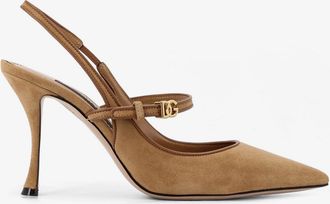 Dolce & Gabbana Suede slingback pumps - DOLCE & GABBANA - gender_Woman