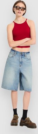 Volcom Beeggy Denim Shorts dusty blue wash