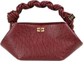 Ganni Mini Sac Bou - Femme - Sacs - Rouge - Taille: ONE Size
