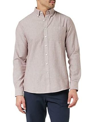 Farah Chemise Oxford en Coton Drayton, Sang de boeuf, L Homme