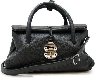 Zanellato Hobo Bags - Black Dotta Centauro Leather Handbag - Gr. unisize - in Schwarz - für Damen