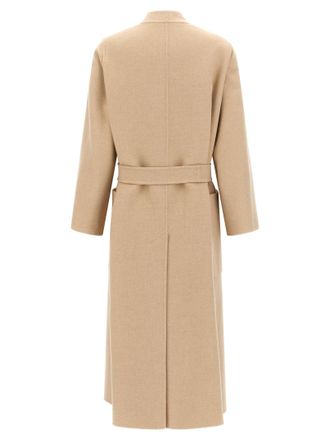 Max Mara Womens Beige Wool Coat Clothing