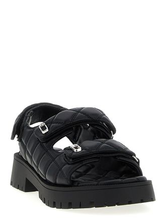 Marc Jacobs Quilted Leather Sandals - Black