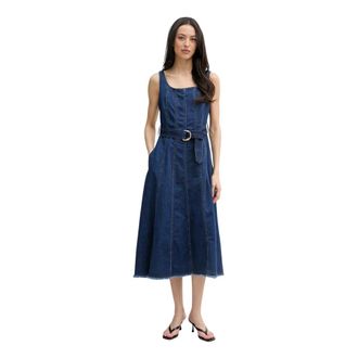 Joseph Ribkoff Denim Fit and Flare Midi Kleid - - Dresses - Damen - Blau - XS