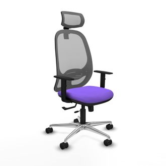 Piqueras y Crespo Cilanco Hochstuhl, mit 1D-Armlehnen, h&ouml;henverstellbarer Lendenwirbelst&uuml;tze und h&ouml;henverstellbarem Kopfteil und Neigungsverstellung, ausgestattet mit S