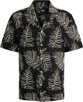 Strellson Homme, Chemises, Noir, Taille: L Chemise Broderie Contrast&eacute;e