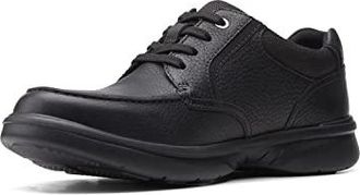 Clarks Homme Bradley Vibe Basket, Cuir martelé Noir, 41.5 EU