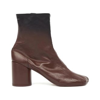 Maison Margiela Braune Blockabsatz Tabi Stiefel - - Shoes - Damen - Braun - 38 EU