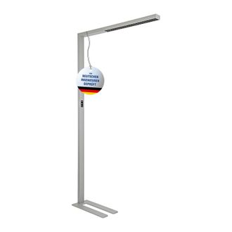 Maul LED-Standleuchte MAULsirius colour vario sensor, dimmbar - Hochwertige Arbeitsplatzleuchte f&uuml;rs B&uuml;ro - Leistungsstarke Stehleuchte mit 3000-5700K Farb