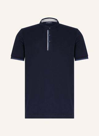 Olymp Piqu&eacute;-Poloshirt blau