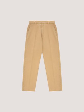 Circolo 1901 Regular-Fit Trousers in Twill Sand Gabardine / 48