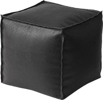 Generic Klappbarer Ottoman-Hocker - mit Schaumstoff gepolsterte Fu&szlig;st&uuml;tze, Aufbewahrungsbank aus Leder, Mehrzweck-Spielzeugtruhenstuhl | Praktische Sitz- und 