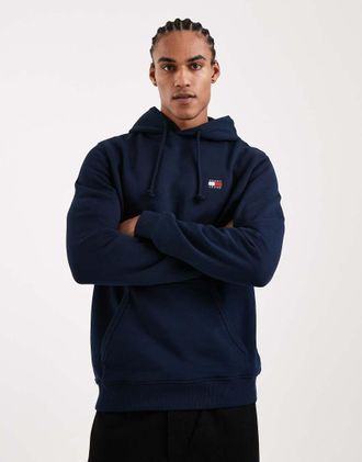 Tommy Jeans Sweat &agrave; capuche &agrave; &eacute;cusson - Marine-Bleu marine