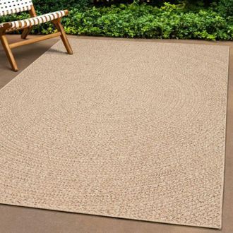 vidaXL Vidaxl - Tapis kilim aspect jute 100x200 cm - 100% polypropyl&egrave;ne - R&eacute;sistant aux UV - Pour int&eacute;rieur et ext&eacute;rieur