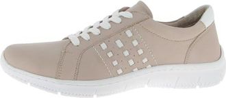 Andrea Conti Femme Damen Low Top Sneaker Basket, Gris argenté et Blanc, 41 EU
