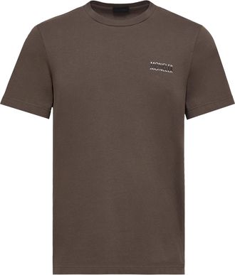 Moncler Moncler Logo Cotton Jersey T-shirt, Men, Brown, Size: 3xl