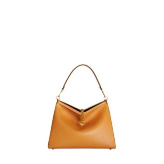 Etro Vela Grande Schultertasche aus Leder - - Bags - Damen - Braun - ONE SIZE