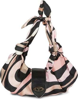 Pucci sac porté épaule en soie - Noir