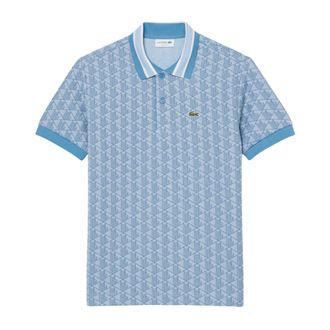 Lacoste Homme, Tops, Bleu, Taille: 3XL Polo en jacquard &agrave; monogramme coupe classique