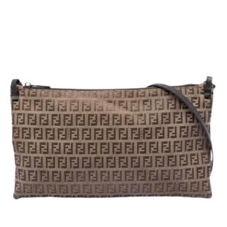 Fendi Sac bandouli&egrave;re en toile Pre-owned - Femme - Pre-owned - Beige - Taille: ONE Size