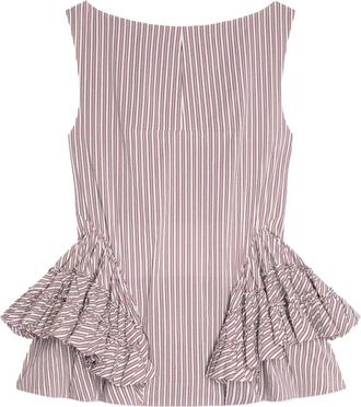 Dries Van Noten Femme, Tops, Brun, Taille: 38 FR Fitted Sleeveless Top