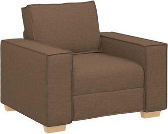 vidaXL Canapé Fauteuil Marron 60 cm Tissu Vidaxl