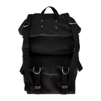 Maison Margiela Logo Rucksack - - Bags - unisex - Schwarzk - ONE SIZE