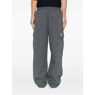 Carhartt Work in Progress Wide-Leg Cotton Cargo Pants - Gray