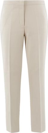 Fabiana Filippi Femme, Pantalons, Blanc, Taille: 42 FR Pantalon en gabardine avec d&eacute;tail diamant