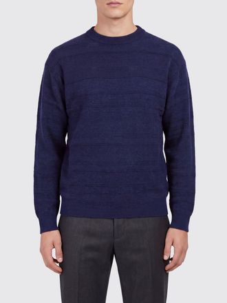 Laneus Pull &agrave; col rond en laine et alpaga m&eacute;lang&eacute;s &agrave; motif jacquard abstrait