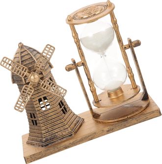 Soimiss Vintage Sanduhr Leuchtturm Dekoration aus Retro Tischdeko für Büro und Wohnzimmer Kreative Sanduhr mit Glatter Oberfläche Langlebig und Einzigartig al