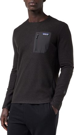 Patagonia 40235-BLK Ms R1 Air Crew Sweatshirt Mens Black XL