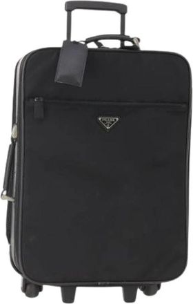 Prada Pre-owned Vintage Nylon Suitcase - Femme - Pre-owned - Noir - Taille: ONE Size