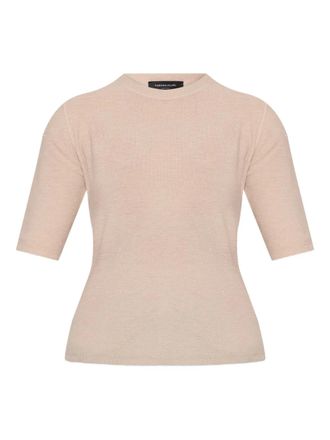 Fabiana Filippi Verziertes T-Shirt - Nude