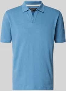 Marc O'Polo Regular Fit Poloshirt aus Baumwoll-Leinen-Mix