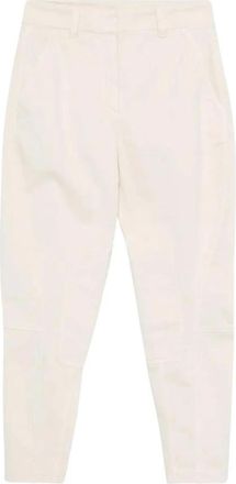 Brunello Cucinelli Panelled Cotton Hosen - - Trousers - Damen - Wei&szlig; - XS