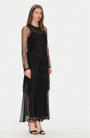 Twin-Set Sommerkleid 251TP2510 Schwarz Regular Fit