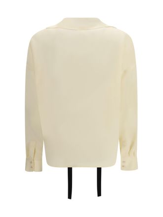 Max Mara Womens Silk Blouse Beige Shirt