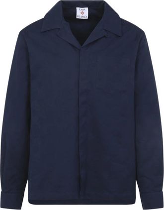 Casablanca Homme, Vestes, Bleu, Taille: XL Msp26Sh22901 Shirt