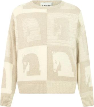 Iceberg Rundhals-Pullover - - Knitwear - Damen - Mehrfarbig - XS