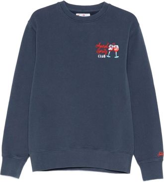 MC2 Saint Barth Homme, Sweatshirts et sweats &agrave; capuche, Bleu, Taille: S Club Spritz 61 EMB SweaT-shirt