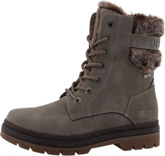 Tom Tailor Tom Tailor Damen 4290560021 Mode-Stiefel, mud, 43 EU
